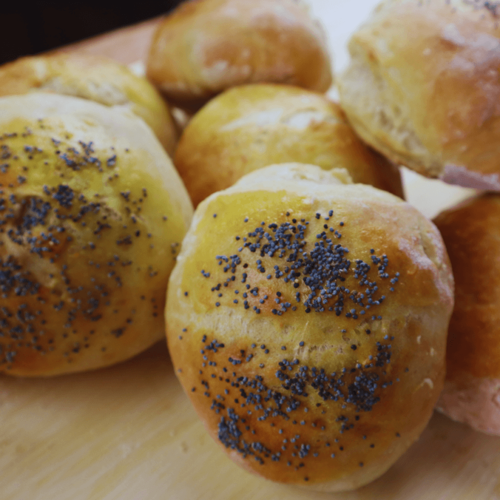 Crusty German Bread Rolls | No Kneading | Sweet As Cooking