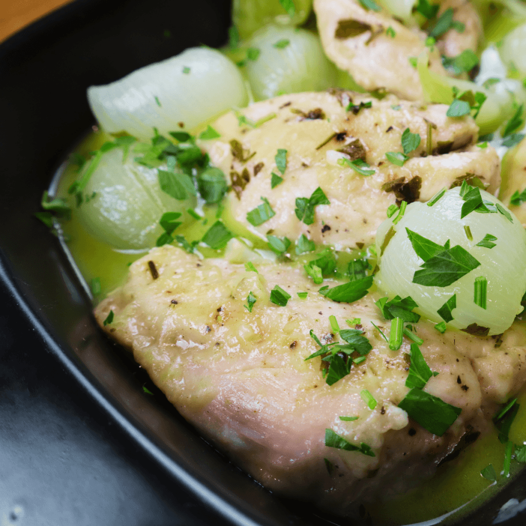 Tender Chicken Breasts In White Wine Sauce | Sweet As Cooking