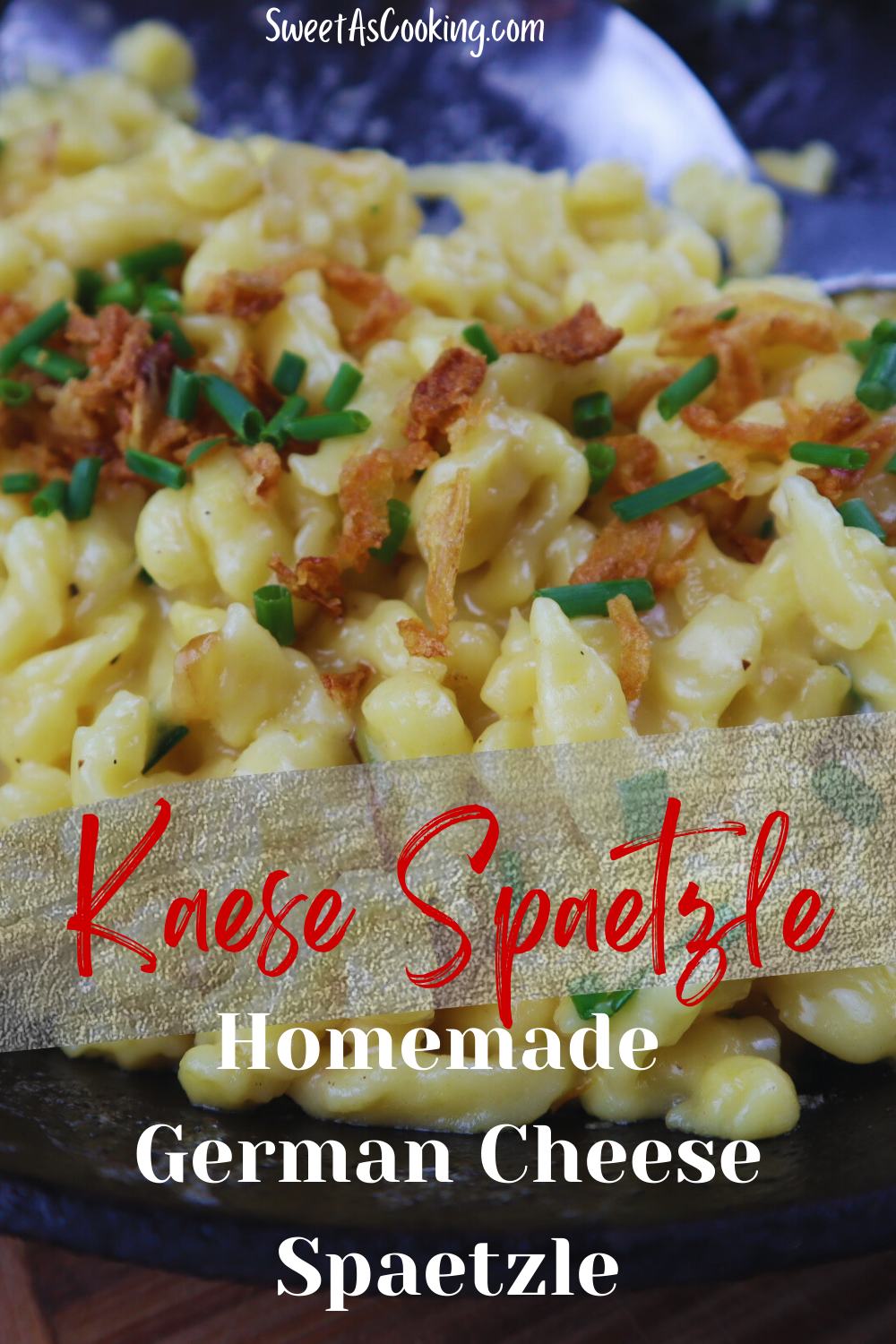Homemade German Cheese Spaetzle Recipe | Sweet As Cooking